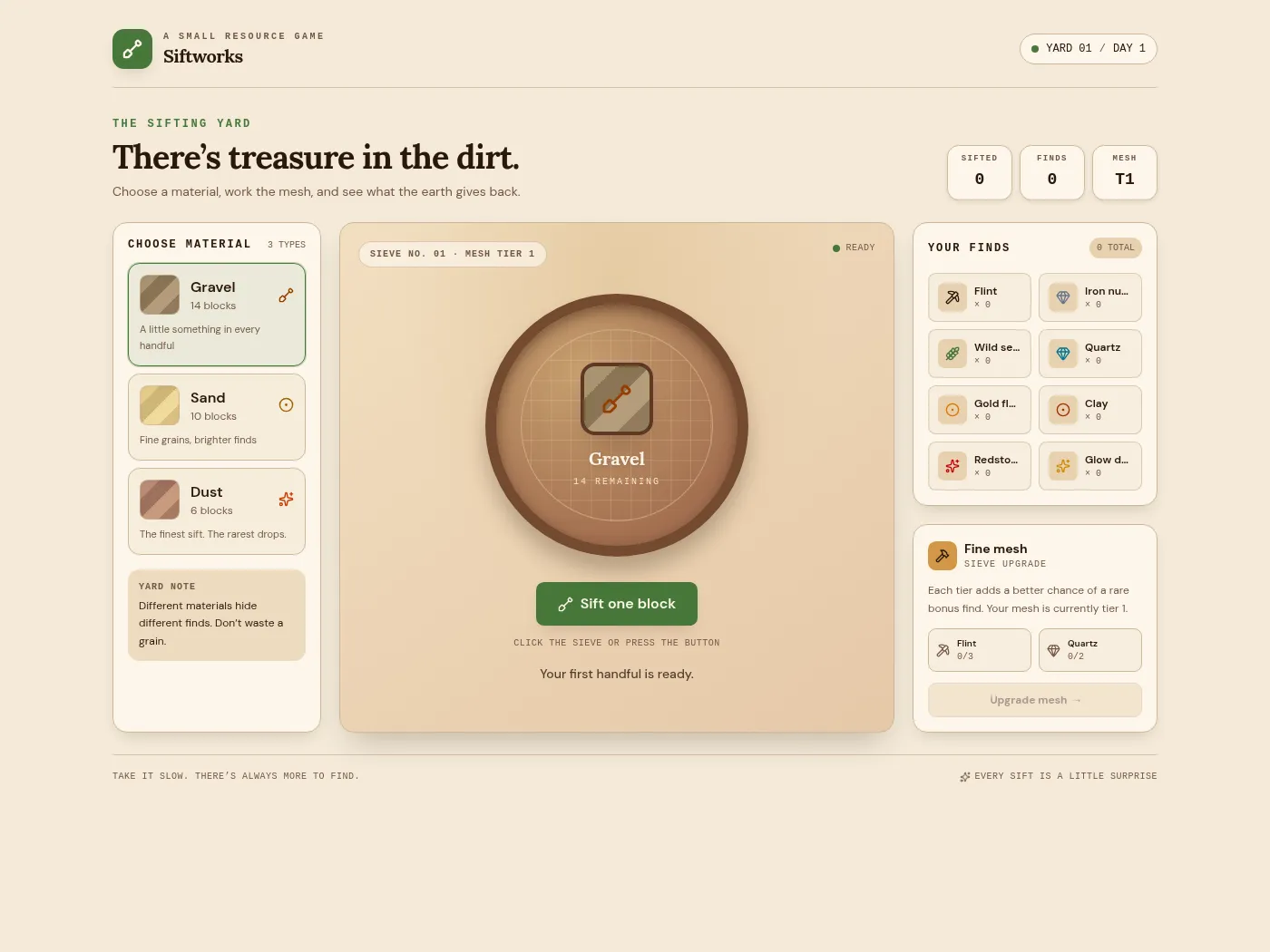 Sift Mod Web Recreation