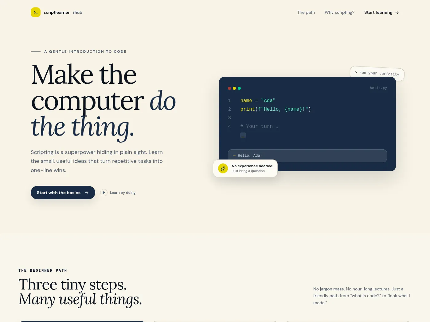 ScriptLearner Hub