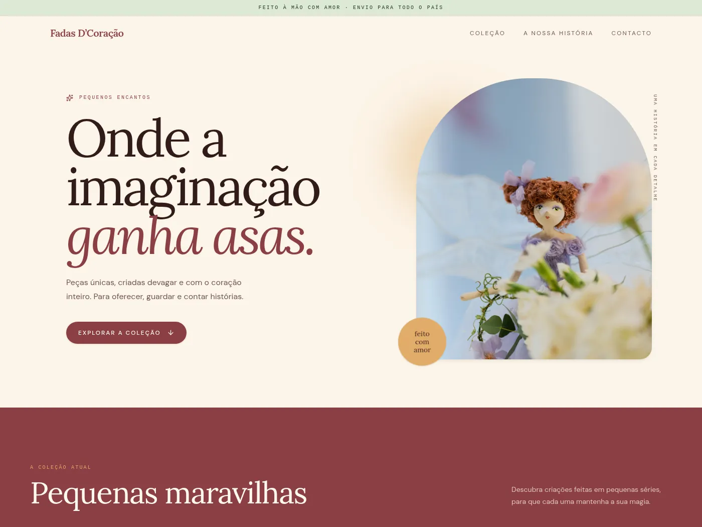 Fadas D'Coração Website