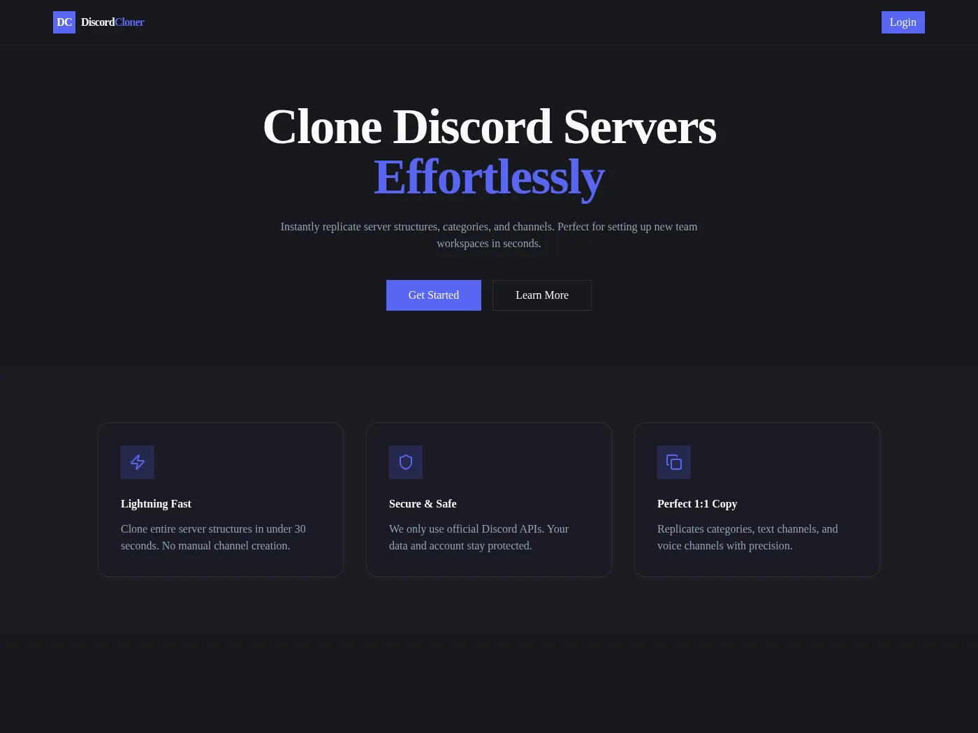 Discord Server Cloner