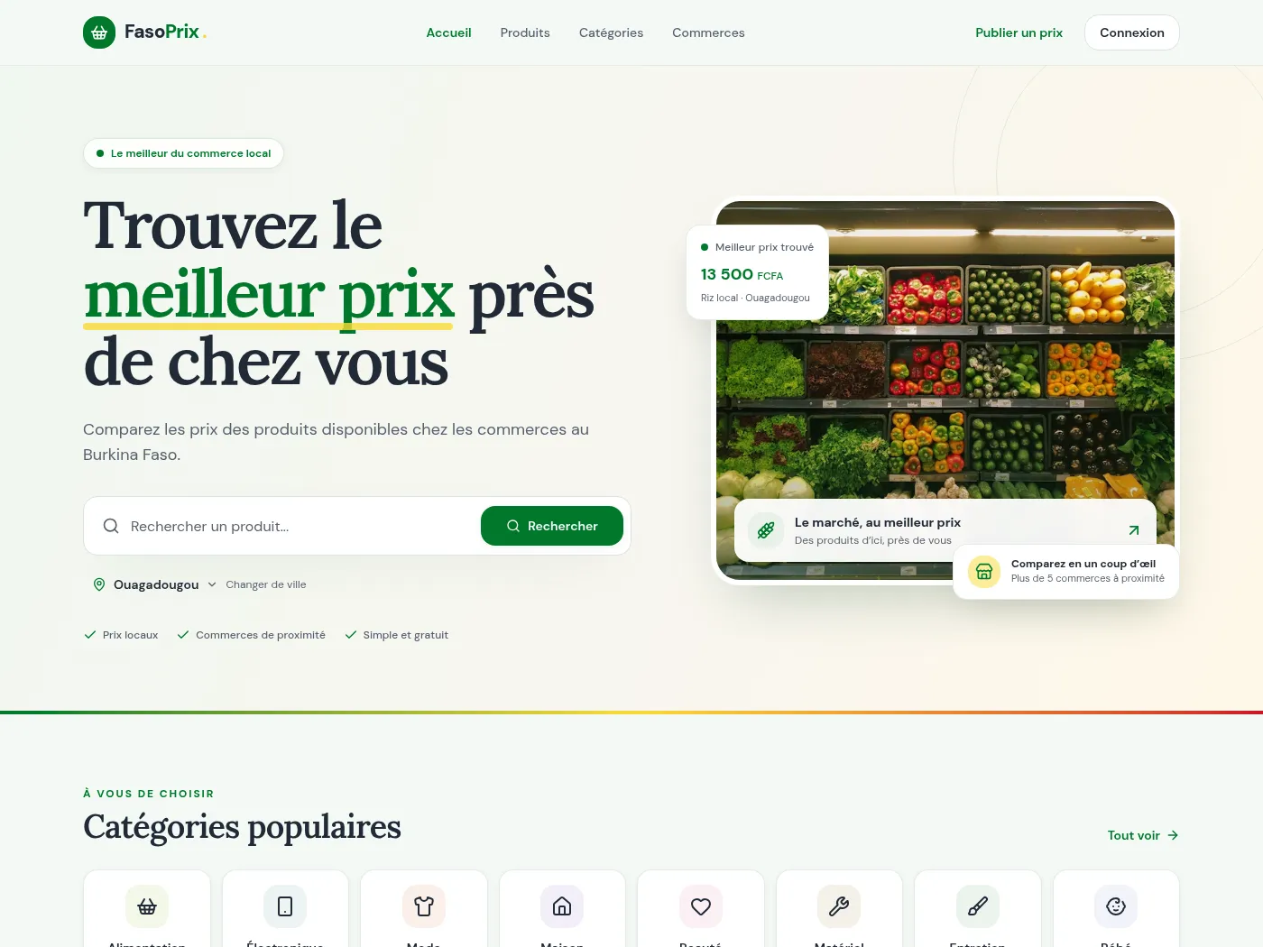 FasoPrix Price Compare