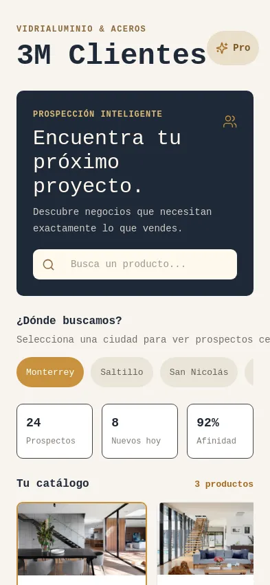 VidriAluminio 3M Clientes App