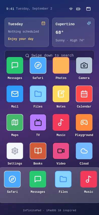 InfinitePad Emulator