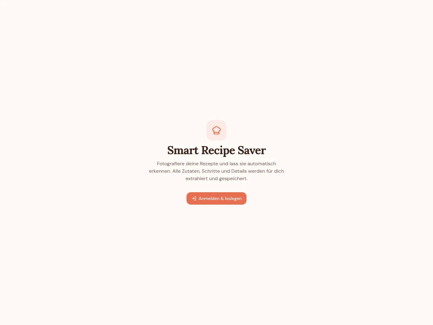 Smart Recipe Saver