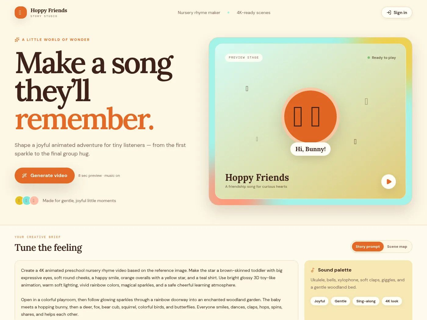 Hoppy Friends Nursery Rhyme
