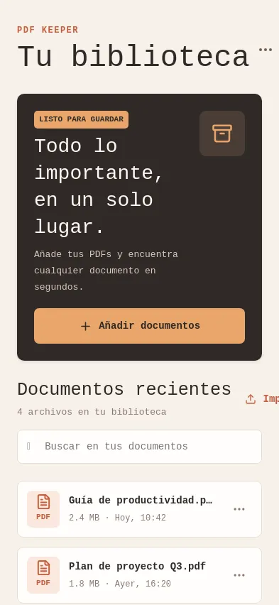 PDF Keeper