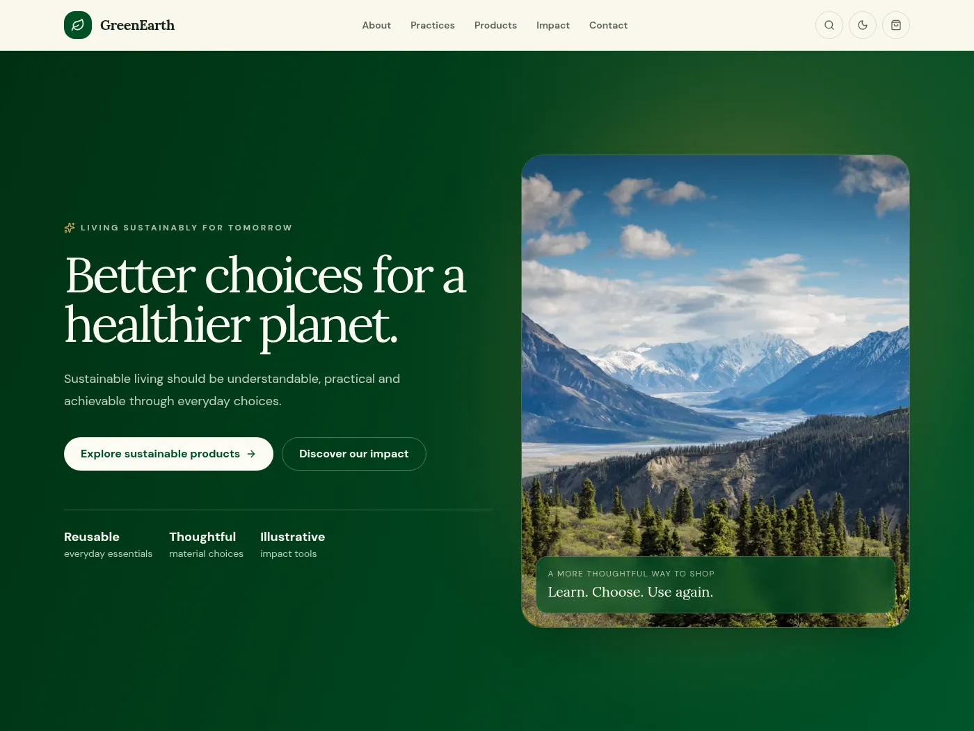 GreenEarth E-Commerce Redesign