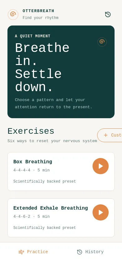 OtterBreath Focus App
