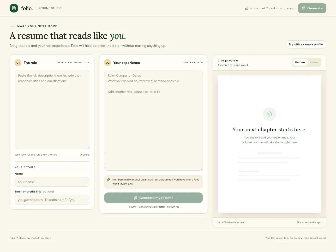 Smart AI Resume Builder