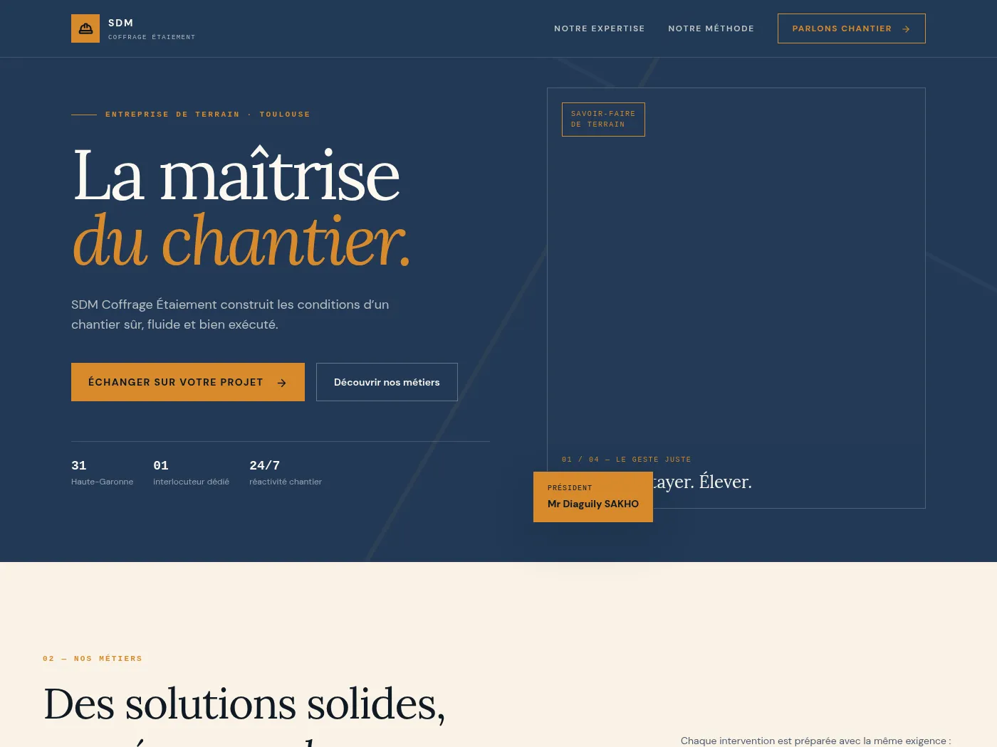 SDM Coffrage Site