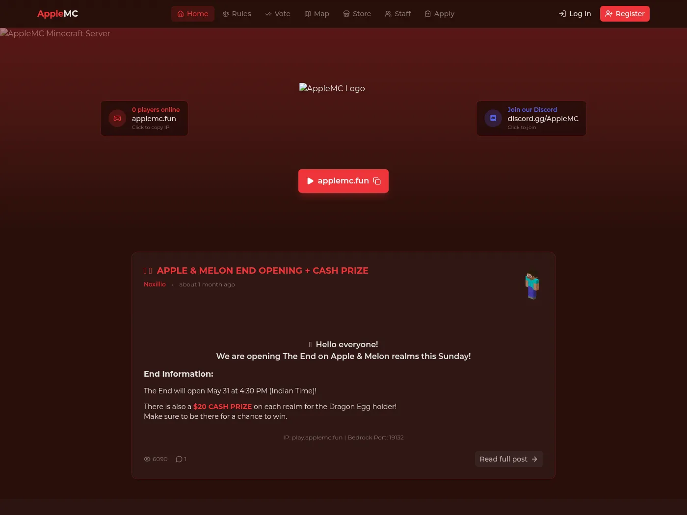 AppleMC Server Clone