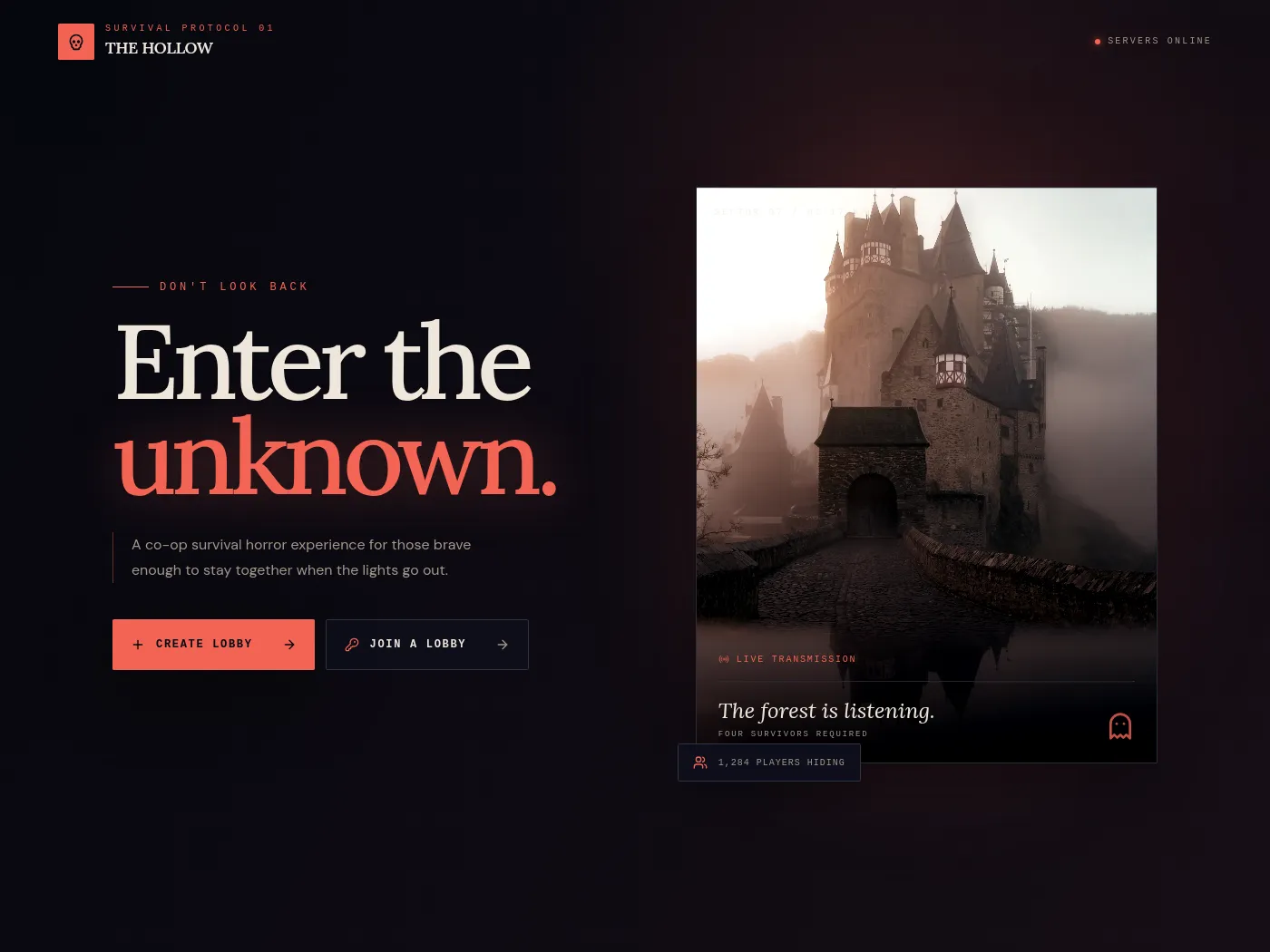 Horror Game Lobby