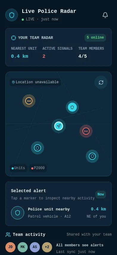 Live Police Radar