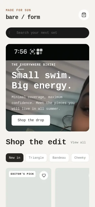 Micro Bikini Shop App