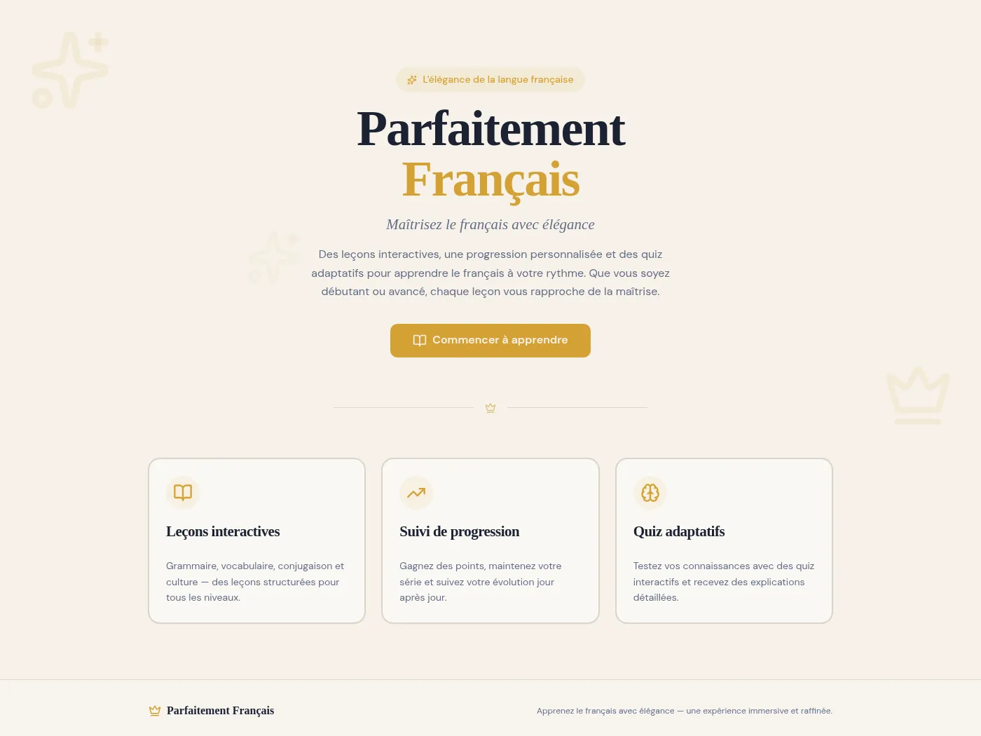 Parfaitement Français