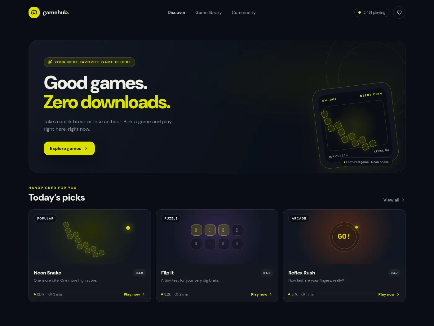 GameHub Online