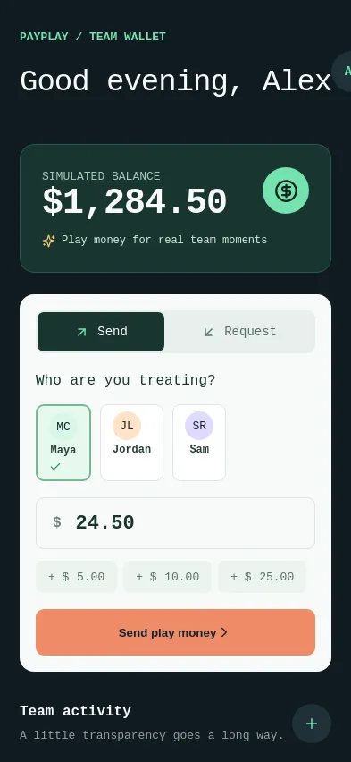 PayPlay Simulator