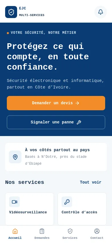 EJC Sécurité Mobile App