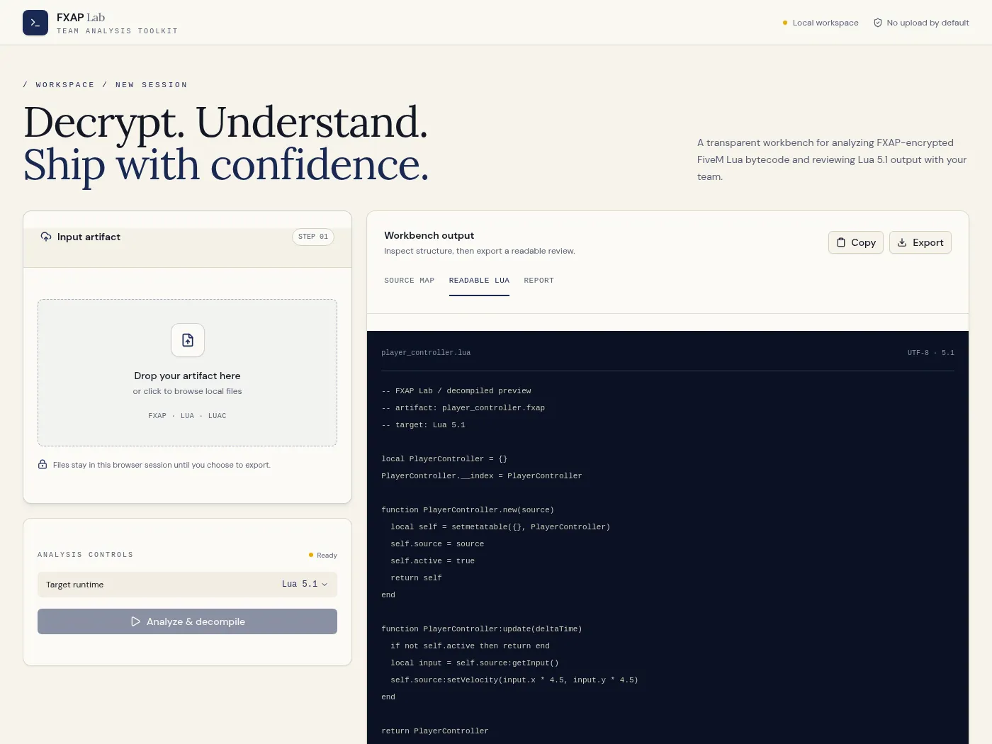 FXAP Lua Decrypt Toolkit