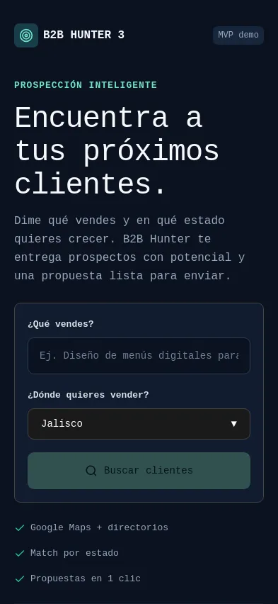 B2B Hunter 3 App