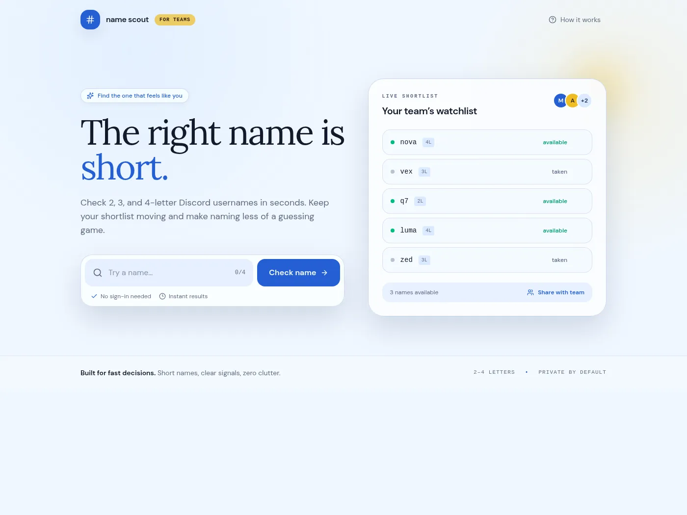 Discord Name Checker