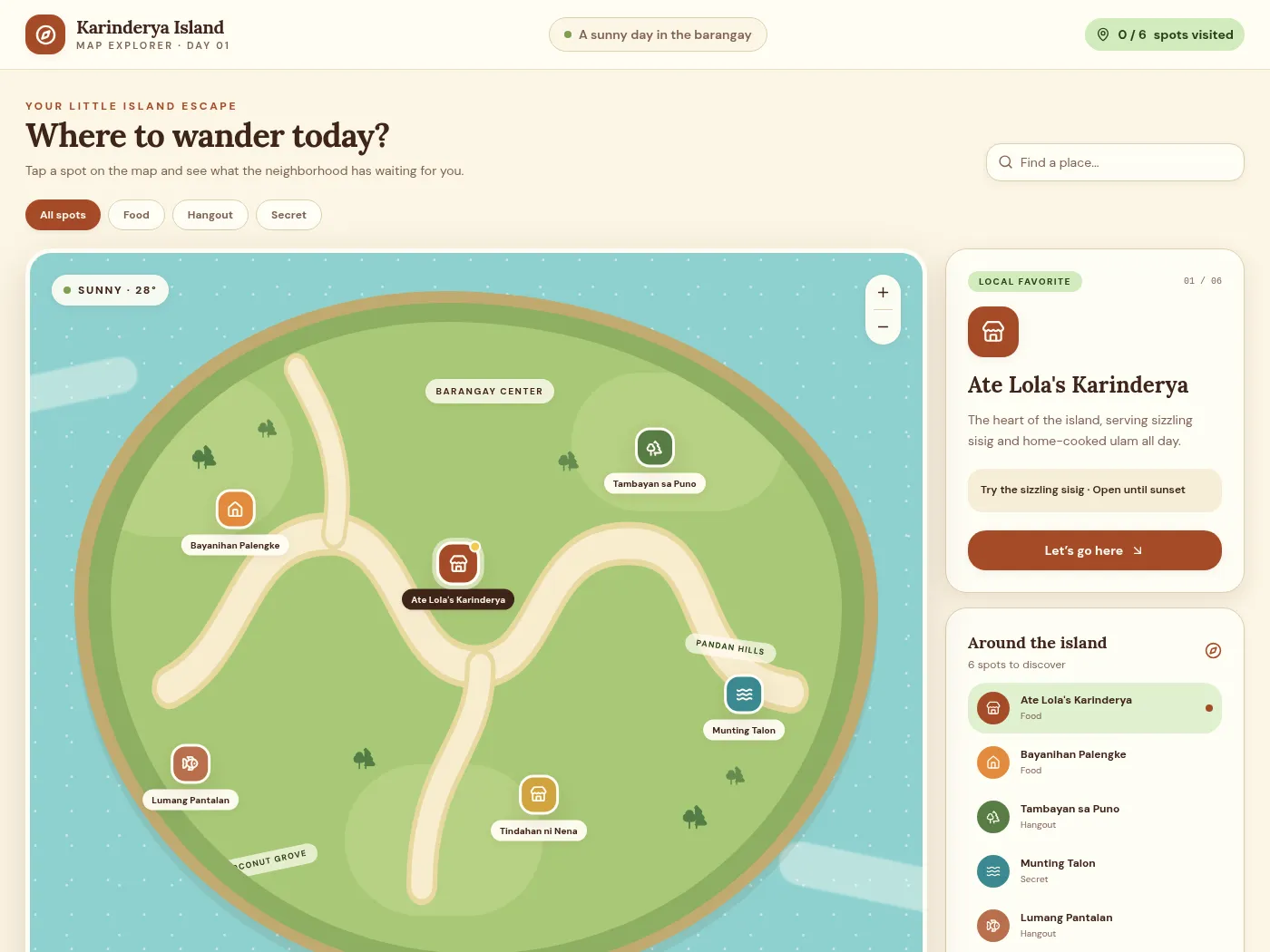 Karinderya Map Explorer