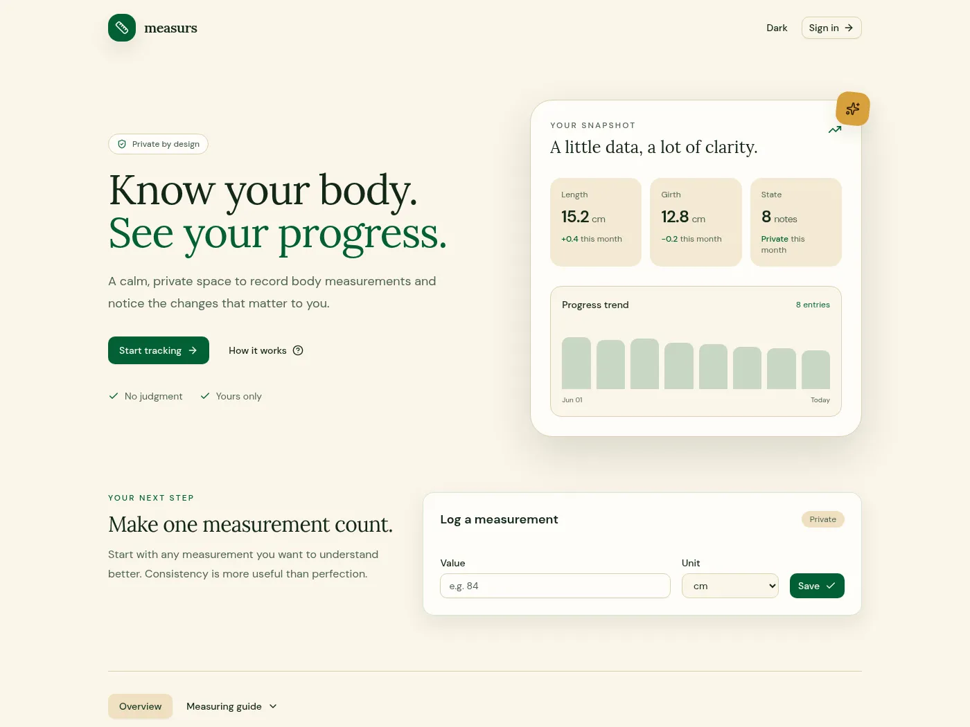 Measurs Size Tracker