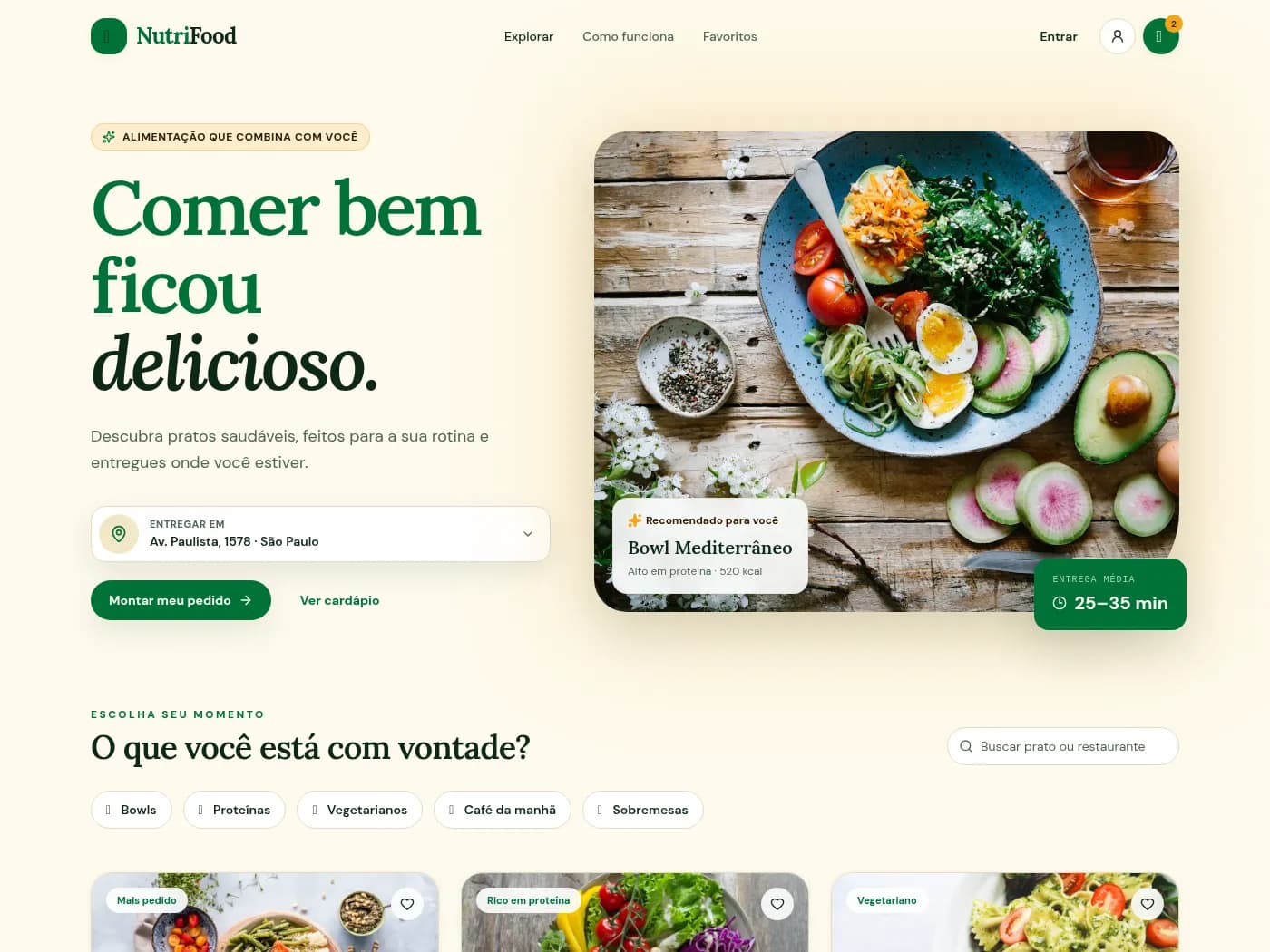 NutriFood Delivery App