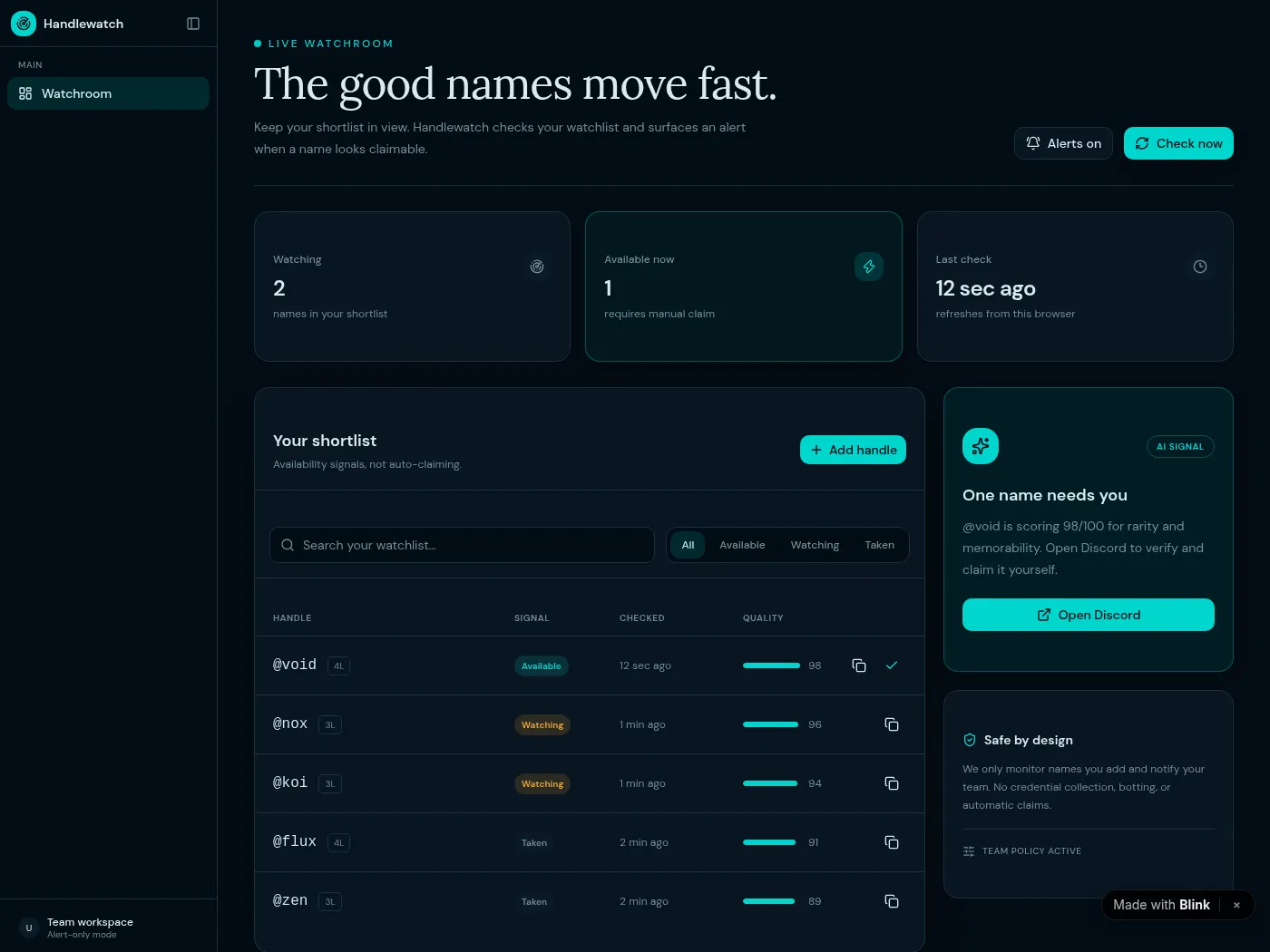 Discord Name Notifier