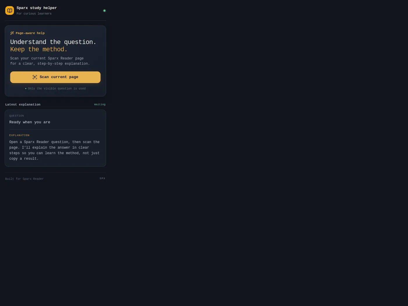 Sparx AI Study Helper
