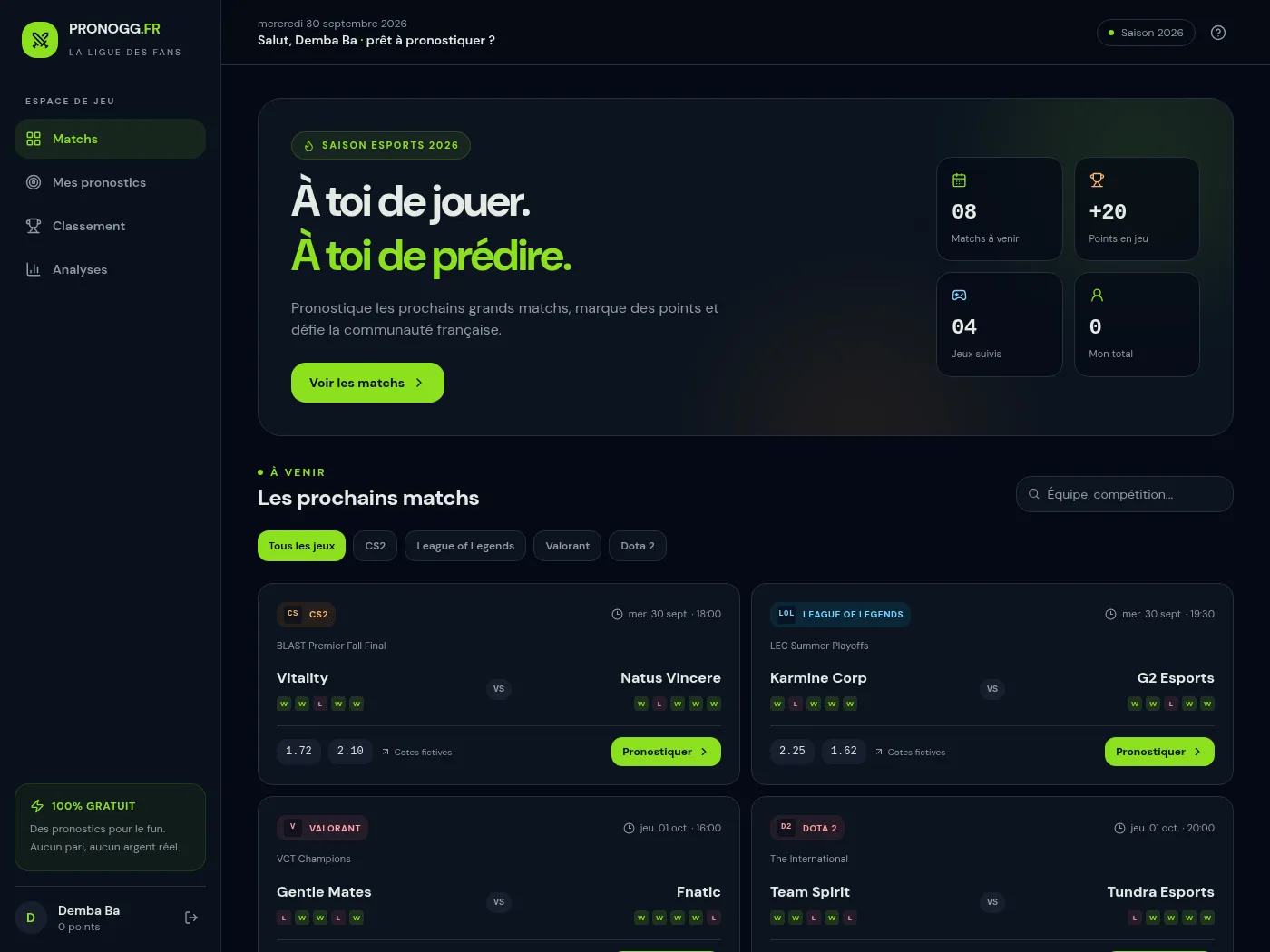 Esports Prono France