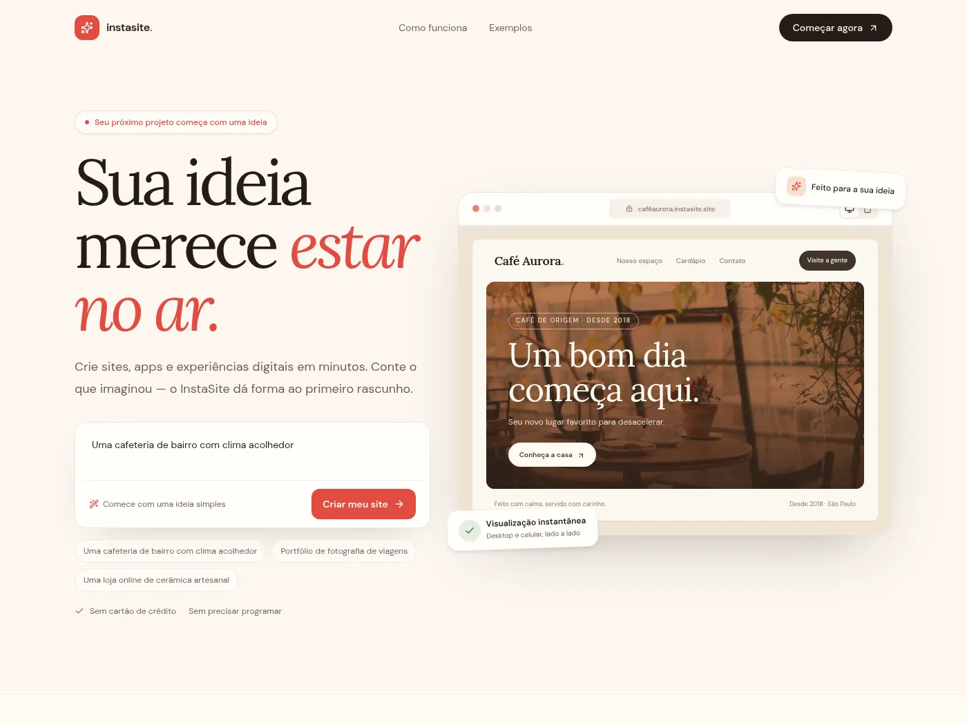 InstaSite Builder