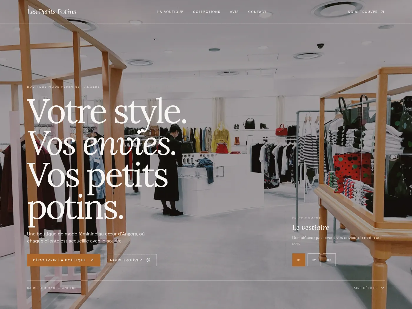 Petits Potins Boutique Site