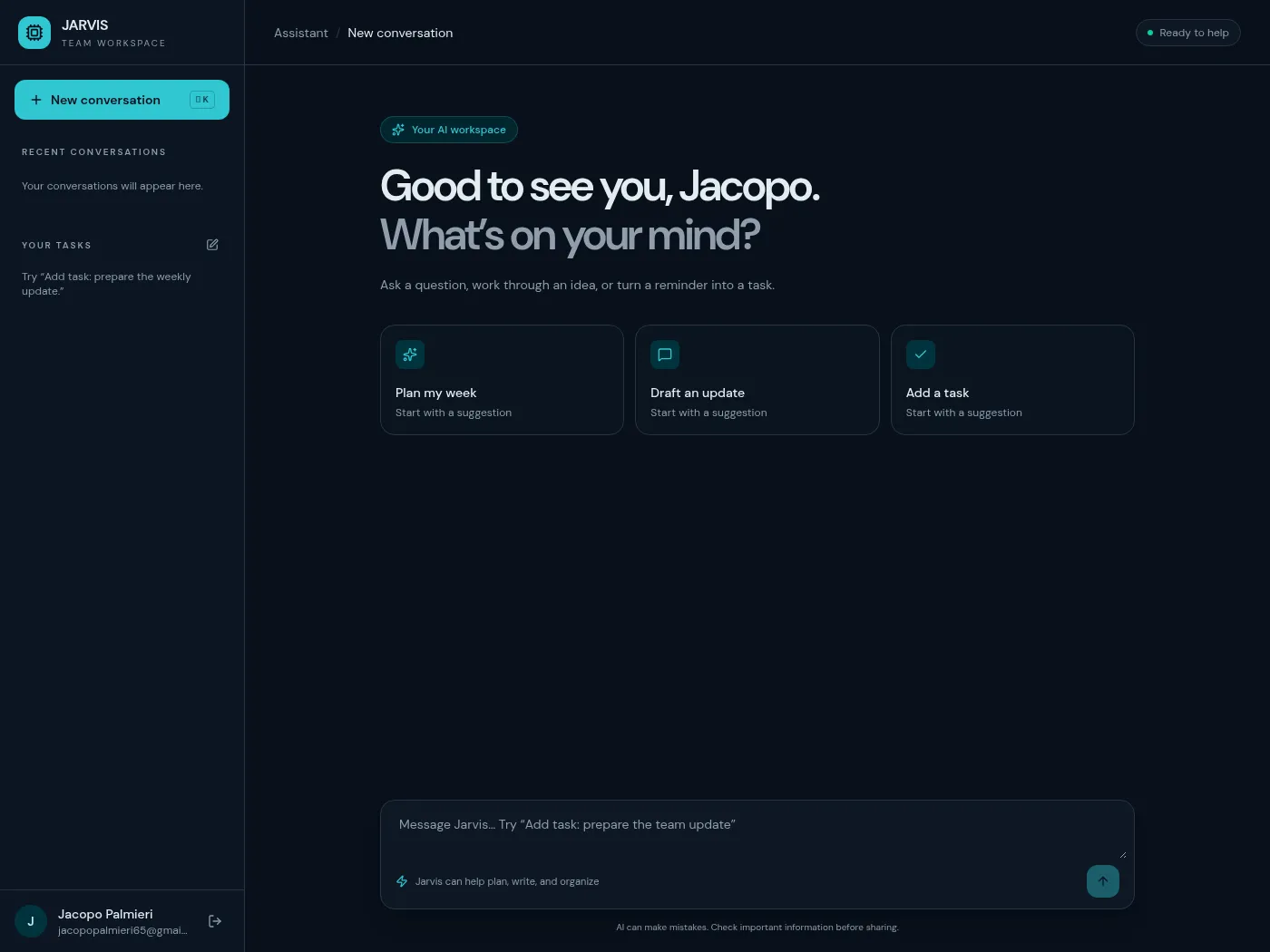 JarvisAI Desktop Assistant