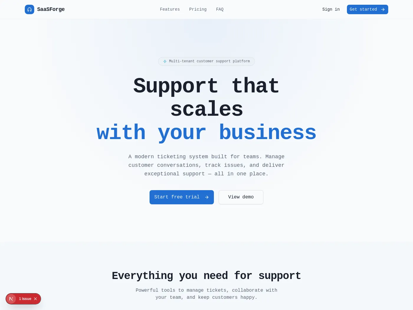 SaaSForge Platform
