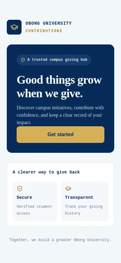 Obong Uni Contributions