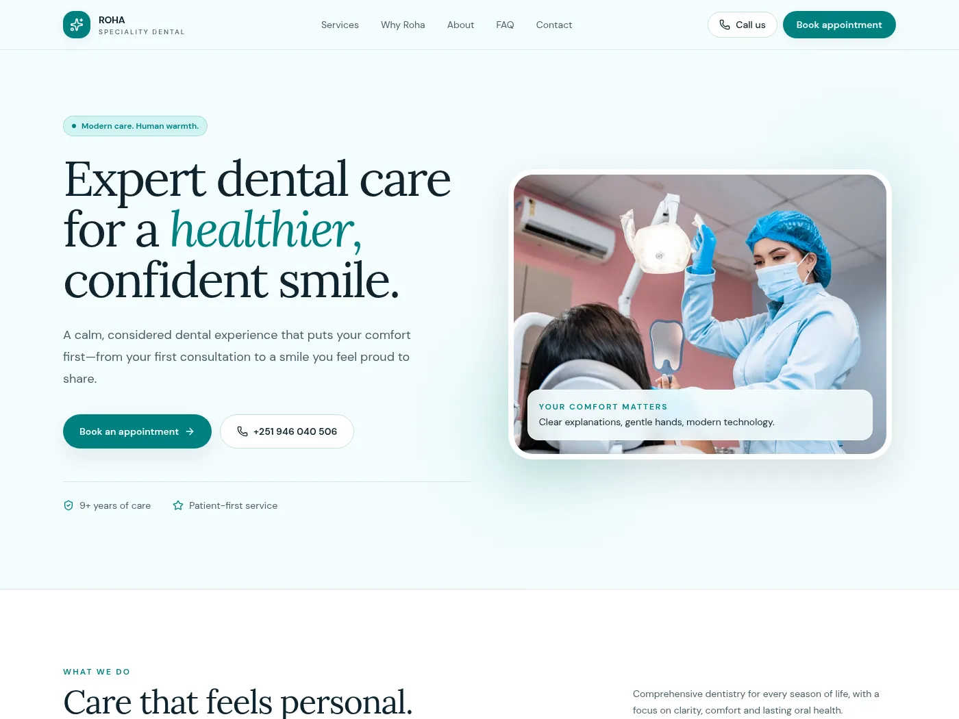 Rohadent Dental Clinic Revamp