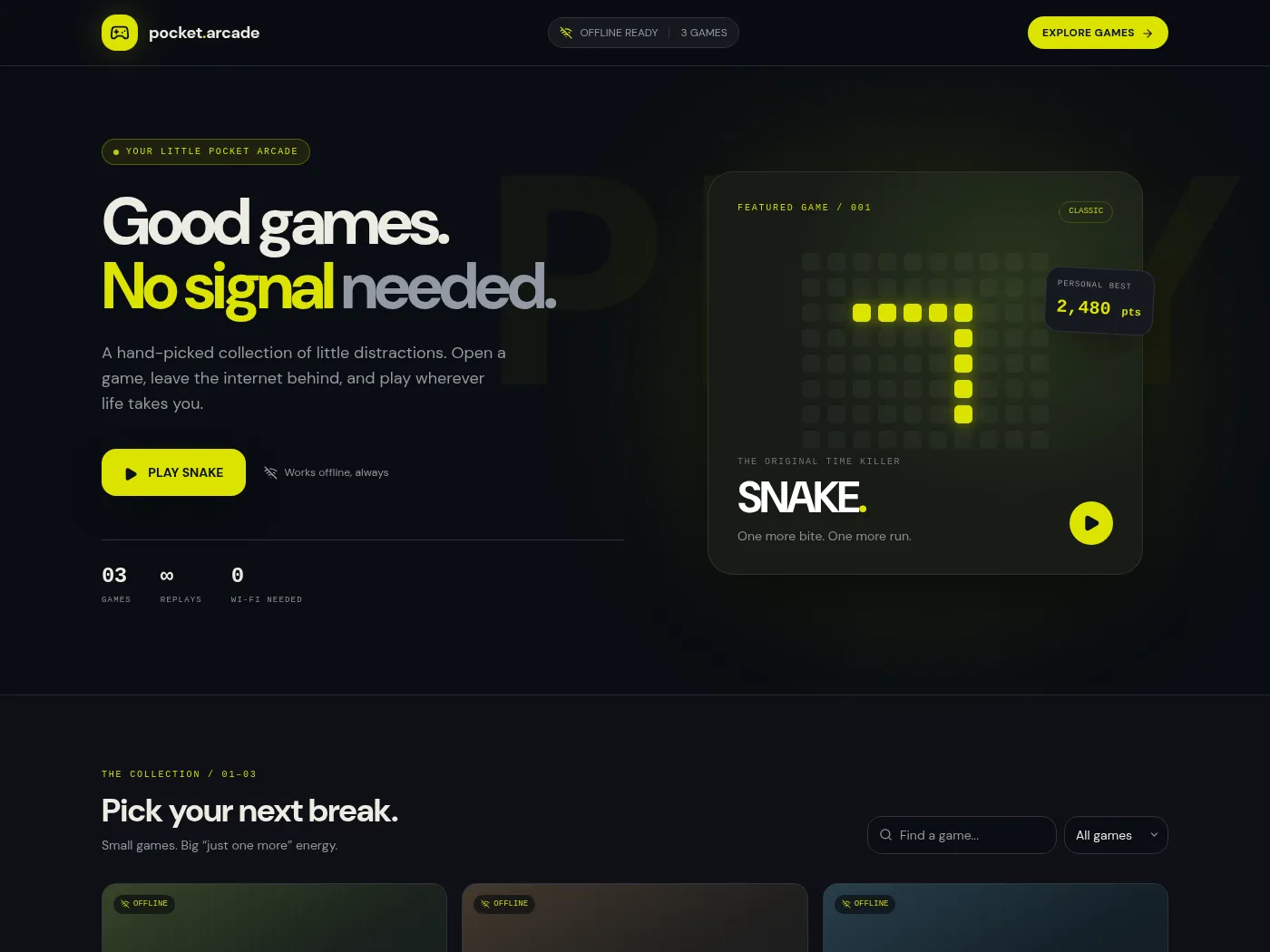 Offline Games Hub