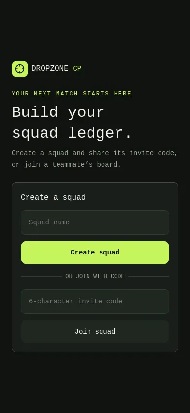 COD CP Tracker Mobile