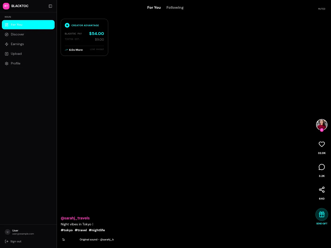 BLACKTOC Creator Platform