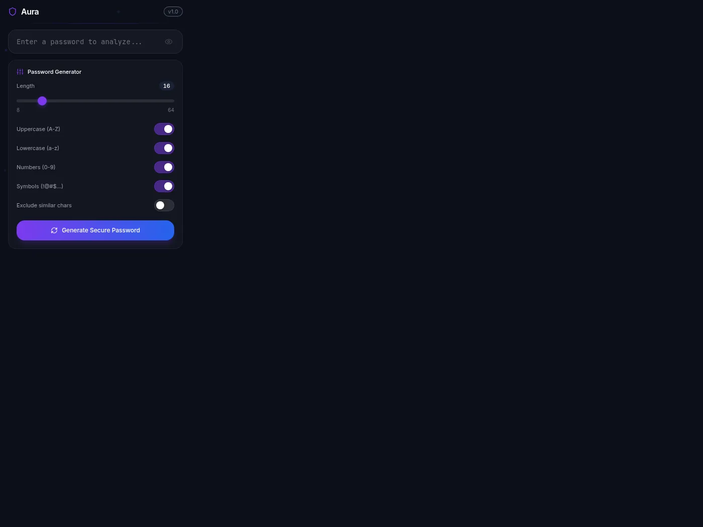 Aura Password Security