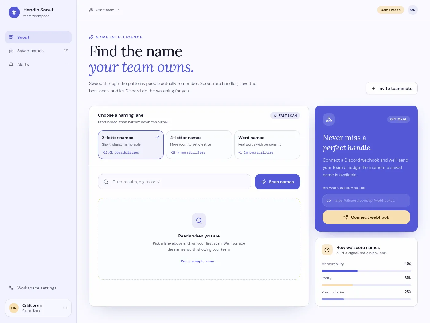 Discord Name Finder