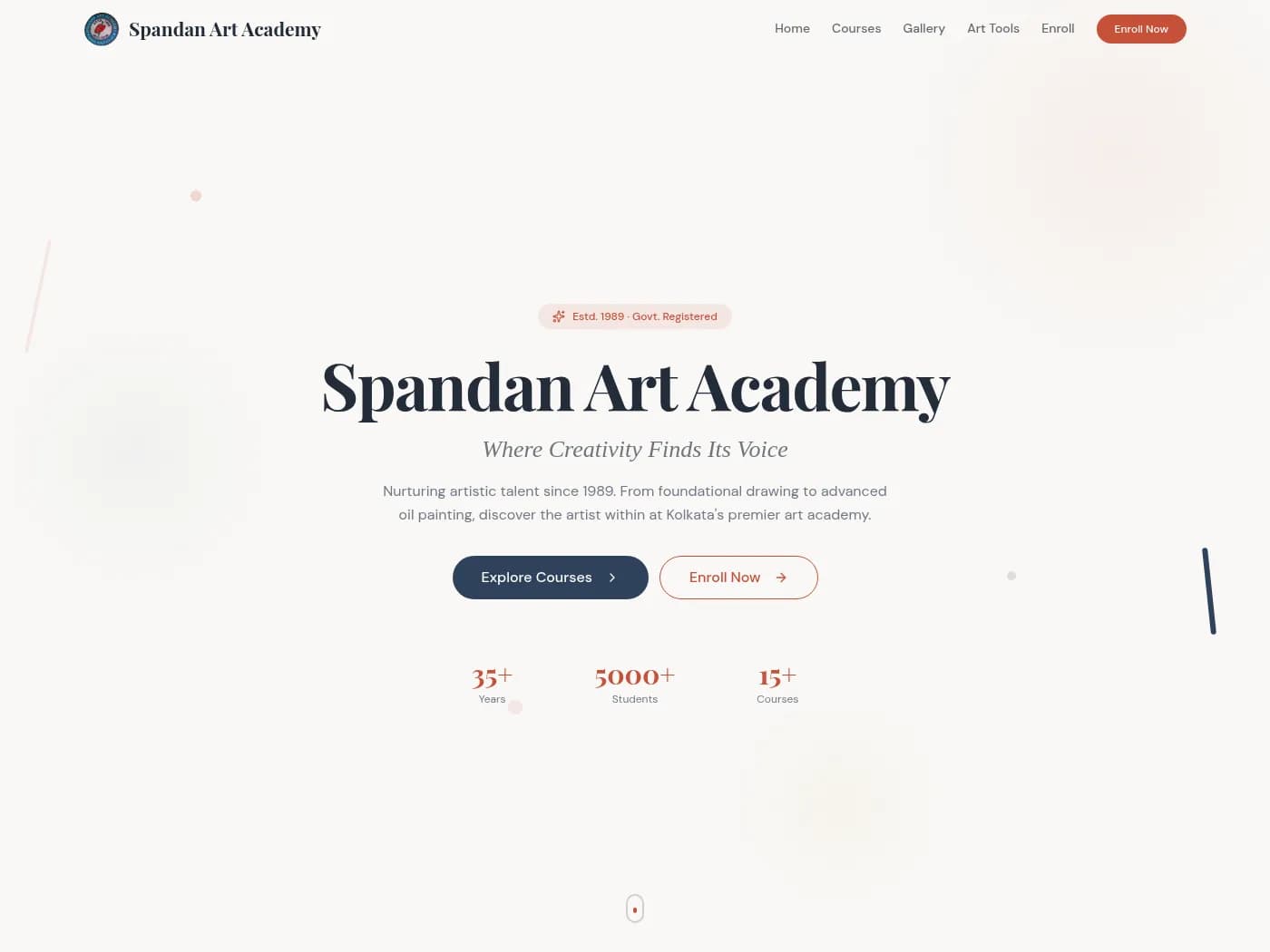 Spandan Art Academy Site