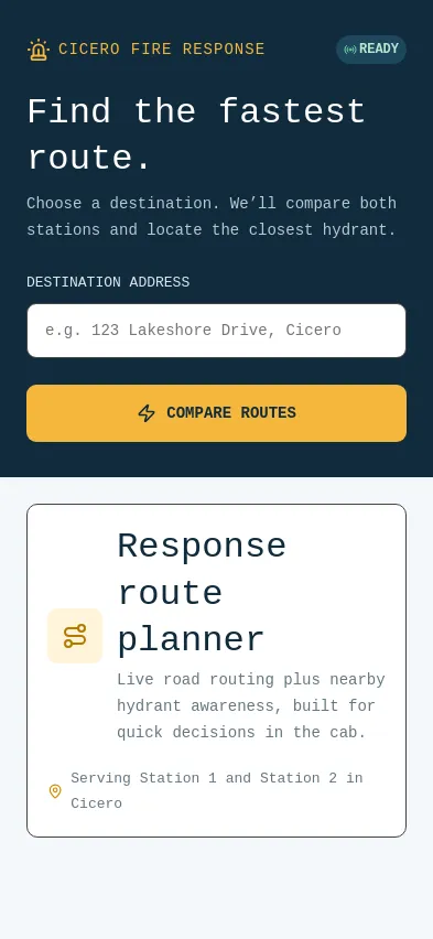 Hydrant Route Finder