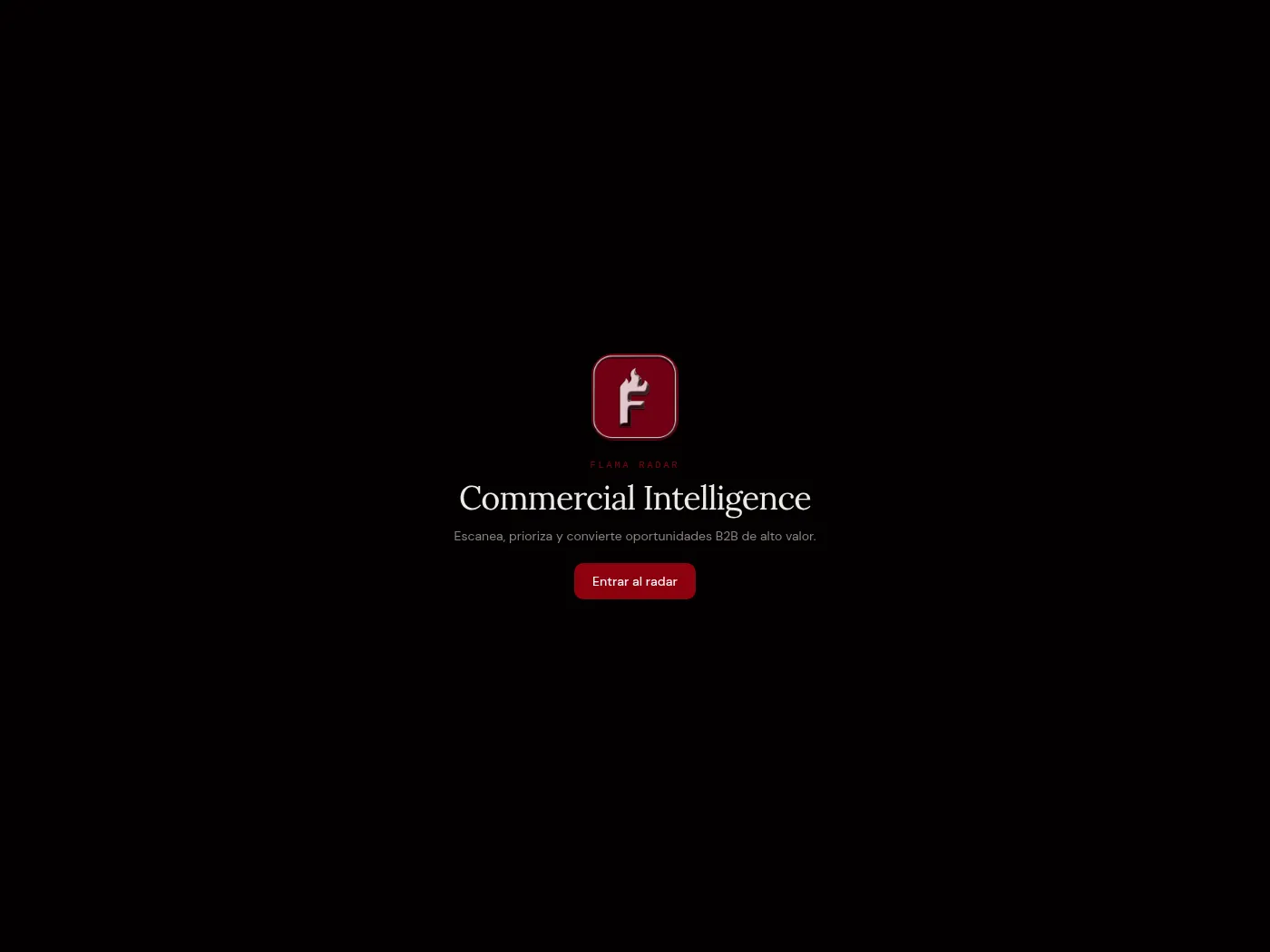 FLAMA RADAR Intelligence PWA