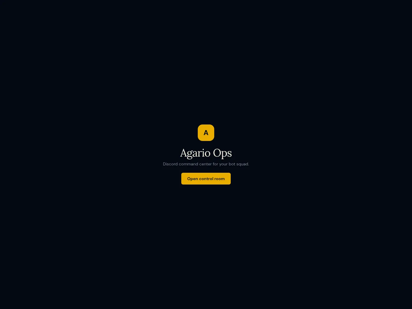 Agario Discord Bot Control