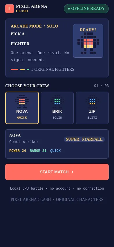 Pixel Arena Clash