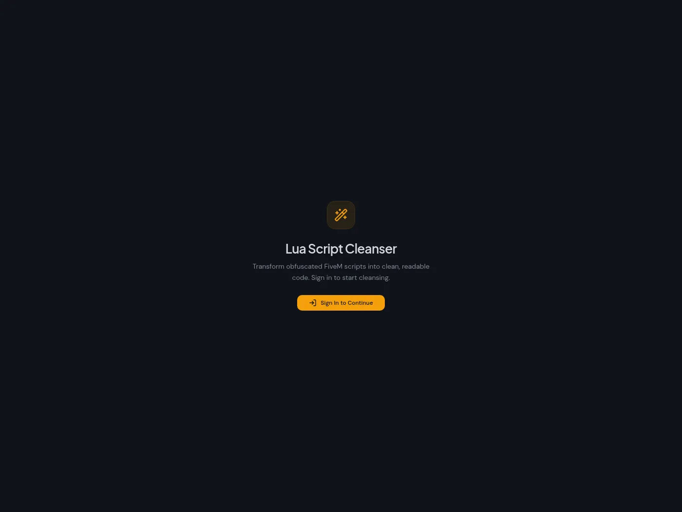 Lua Script Cleanser