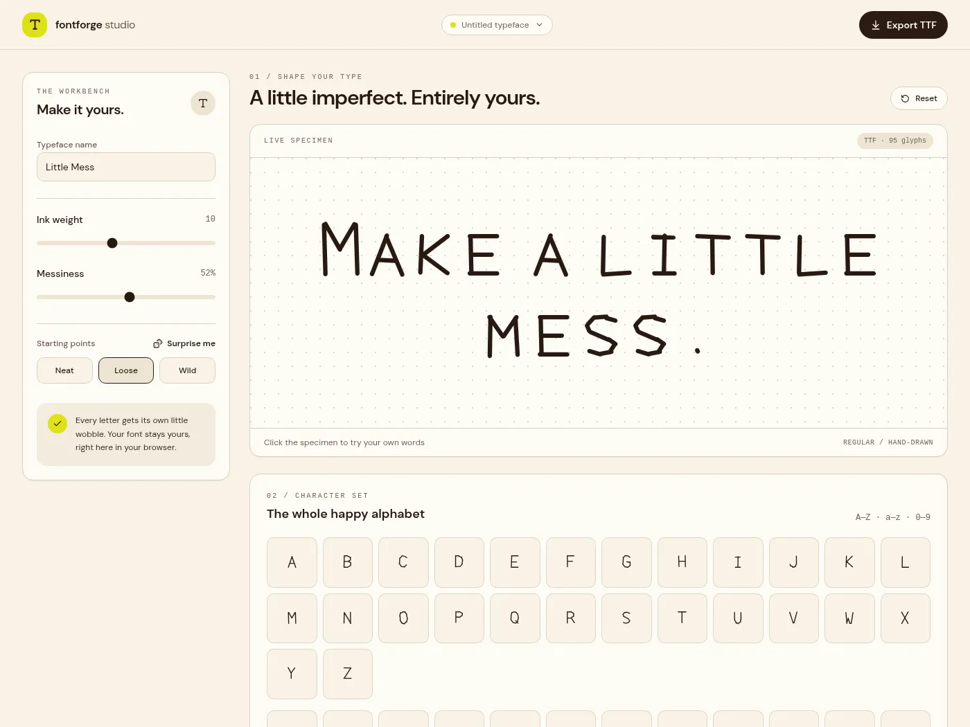 FontForge Studio