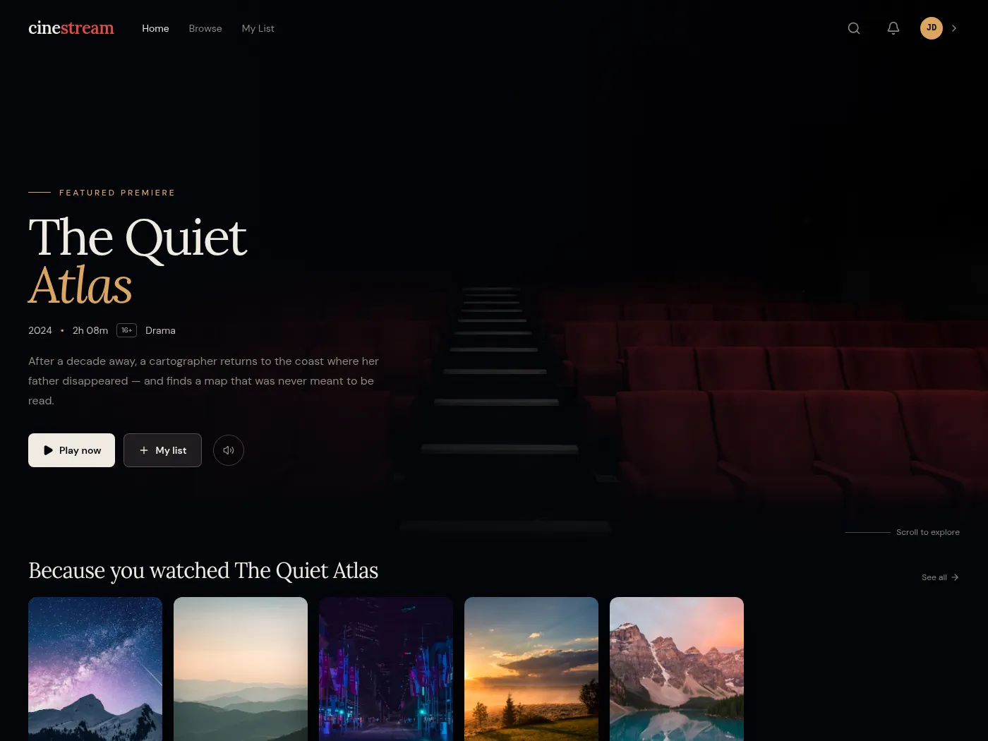 CineStream Web App